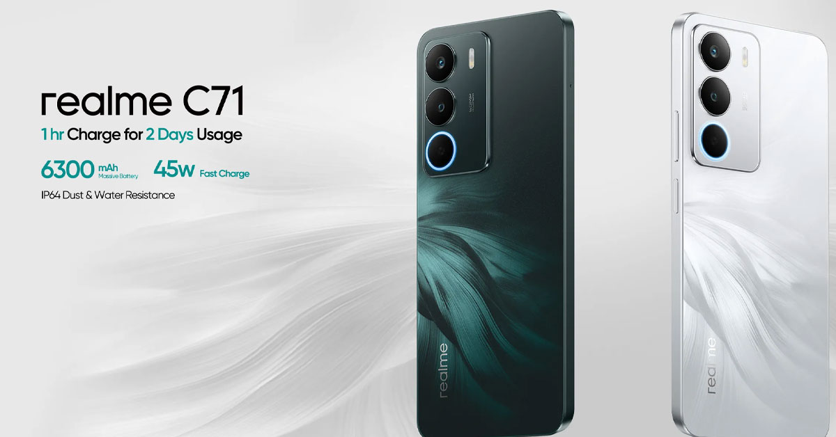 Buy Realme C71 (6/128GB) - White Swan at Best Price in Bangladesh